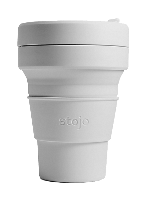 Складной стакан Stojo - уголь — купить в интернет-магазине Torrefacto